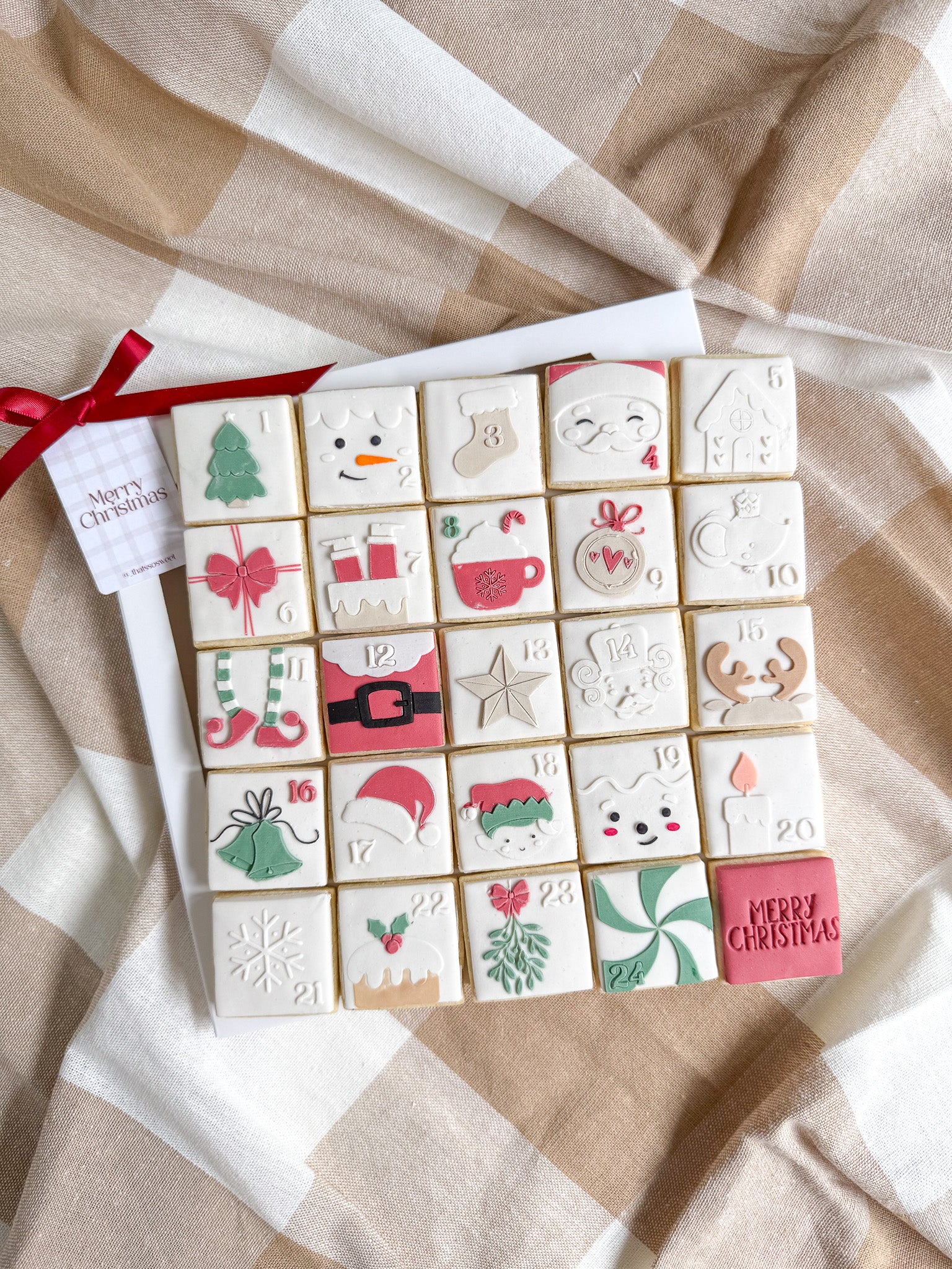 Cookie Advent Calendar | Handcrafted Christmas Countdown Cookies | That ...