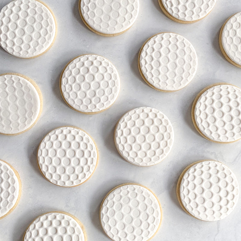Golf ball Sugar Cookies, Team Gifts, Party favours– That’s so Sweet